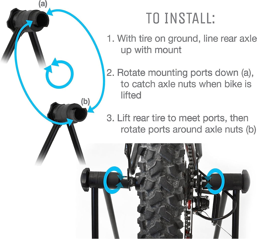 Utility Bicycle Stand, Adjustable Height Foldable Repair Rack Stand ...