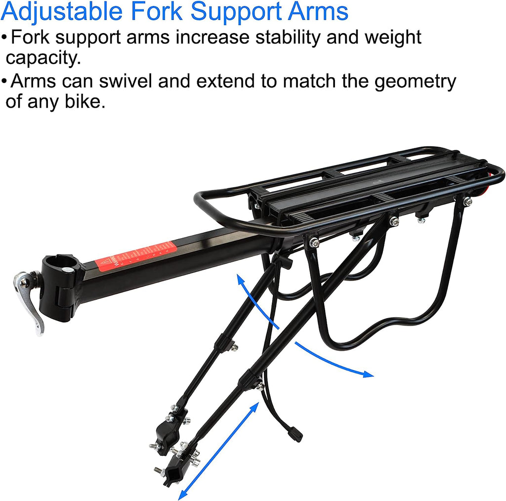 Rear Bike Racks for Bicycles - Bike Cargo Rear Rack for Back of Bike w ...