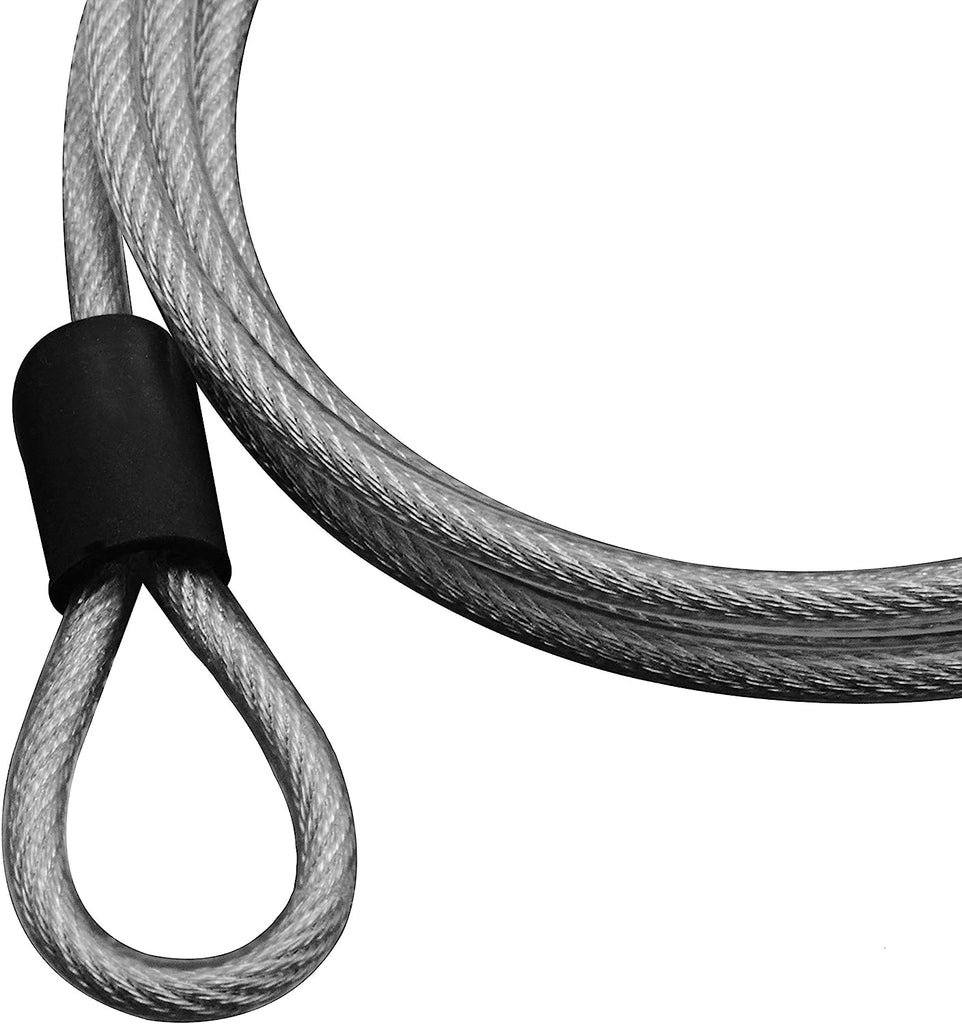 4 Foot 3mm (1/8th Inch) Braided Steel Coated Security Cable Luggage Lo ...