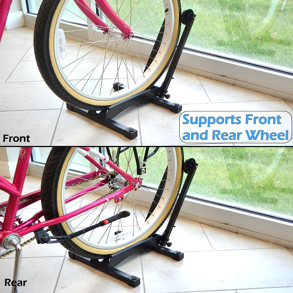 Indoor Compact Bike Stand for Garage on Floor - Bike Rack Perfect for ...