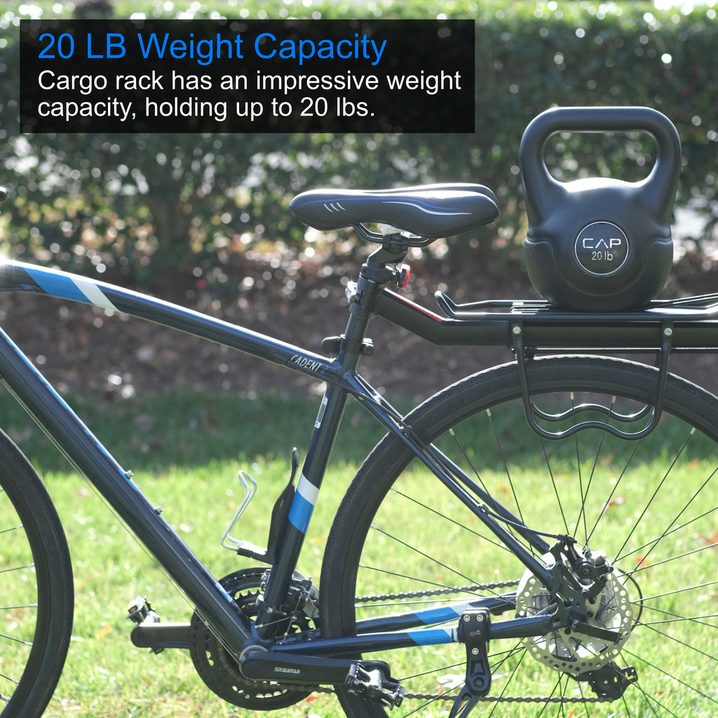 Bike Cargo Rack, Seatpost Mounted Bicycle Luggage Carrier with Side Ti ...