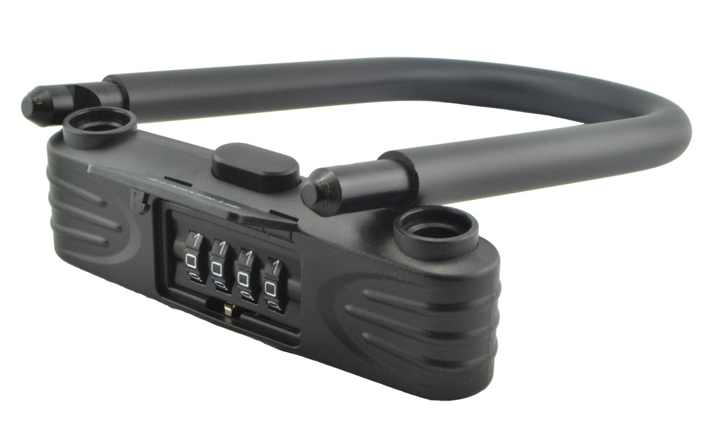 Bicycle U-Lock, Heavy Duty with 4-Digit Combination – Lumintrail
