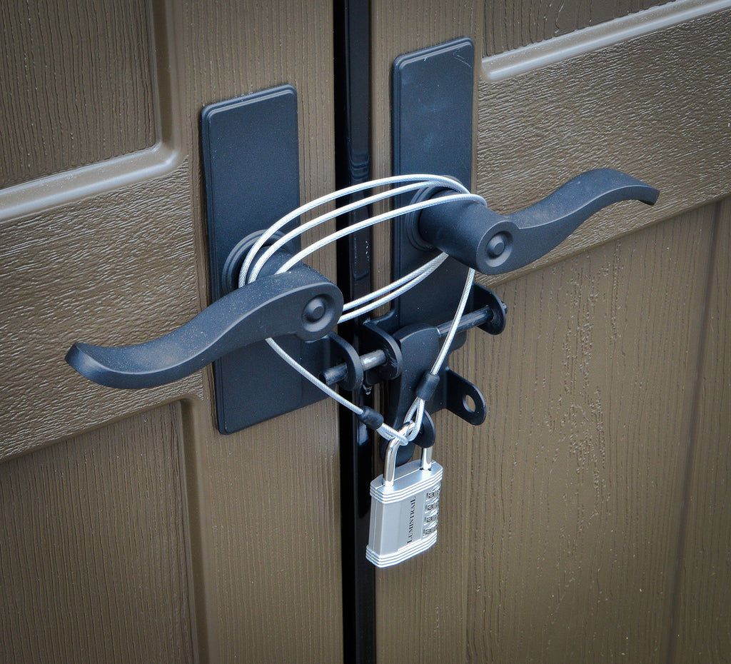 Padlock with Steel Security Cable and Set-Your-Own Combination – Lumintrail